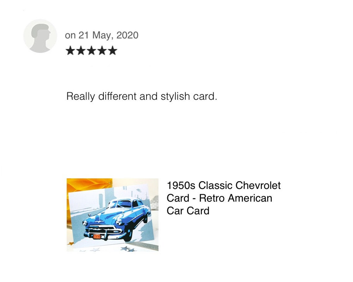 1950s Classic Chevrolet Card Retro American Car Card - Etsy