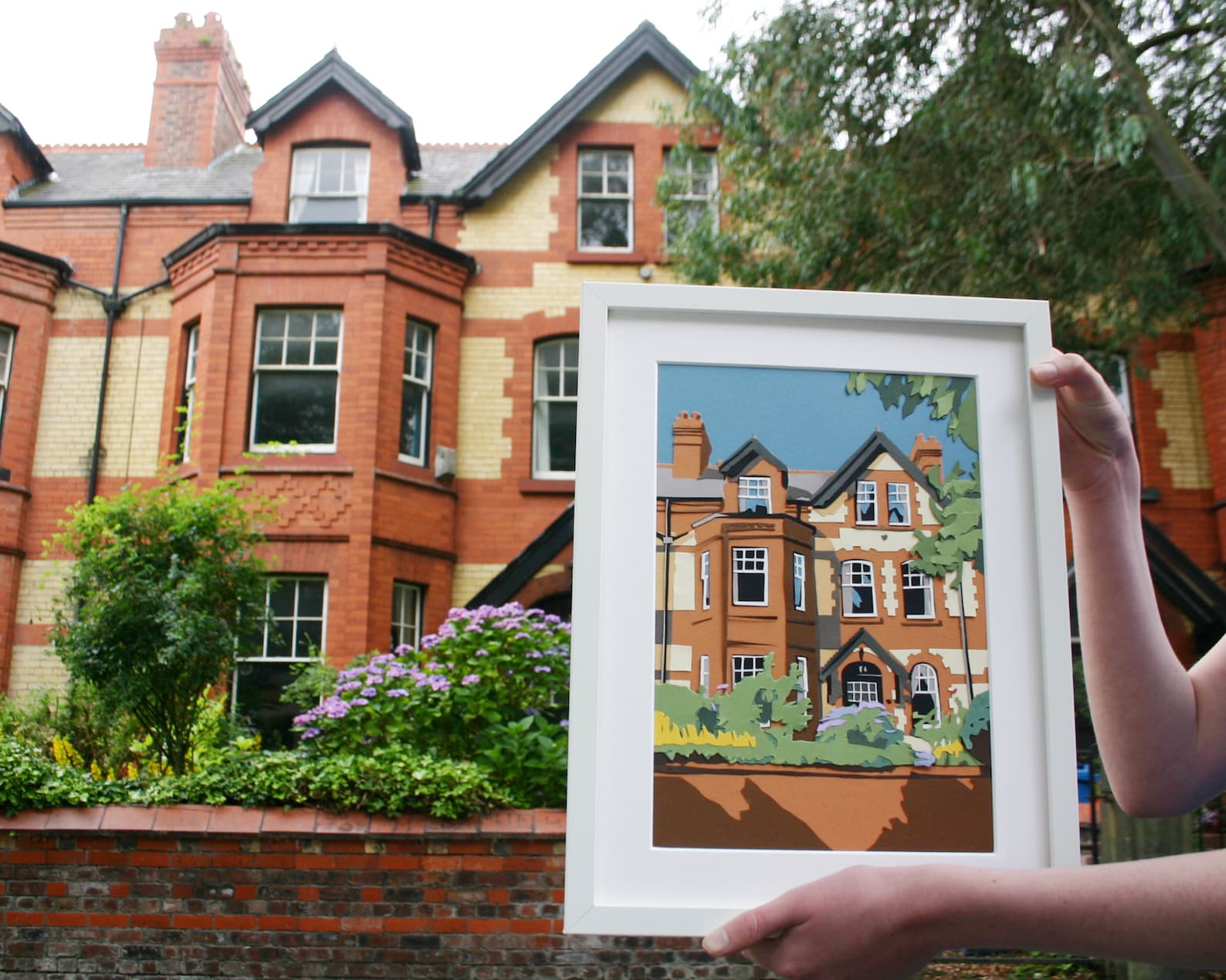 Custom House Papercut Portrait Personalised Home - Etsy