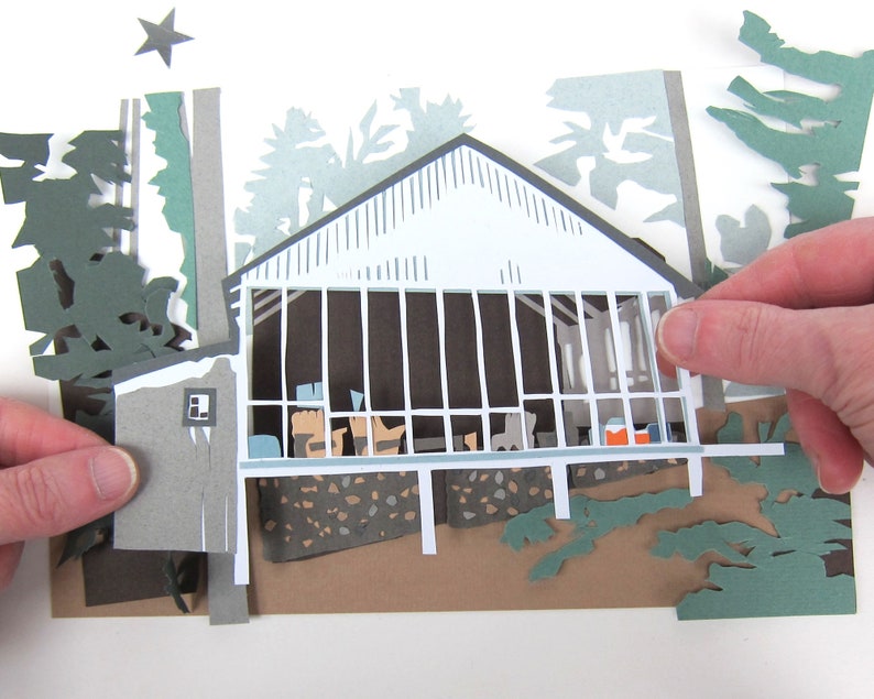 Custom House Papercut Portrait Personalised Home | Etsy