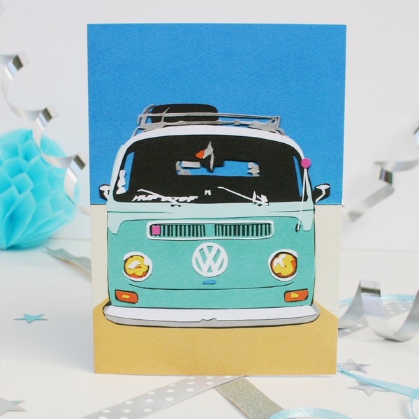 Vw Birthday Card - Etsy