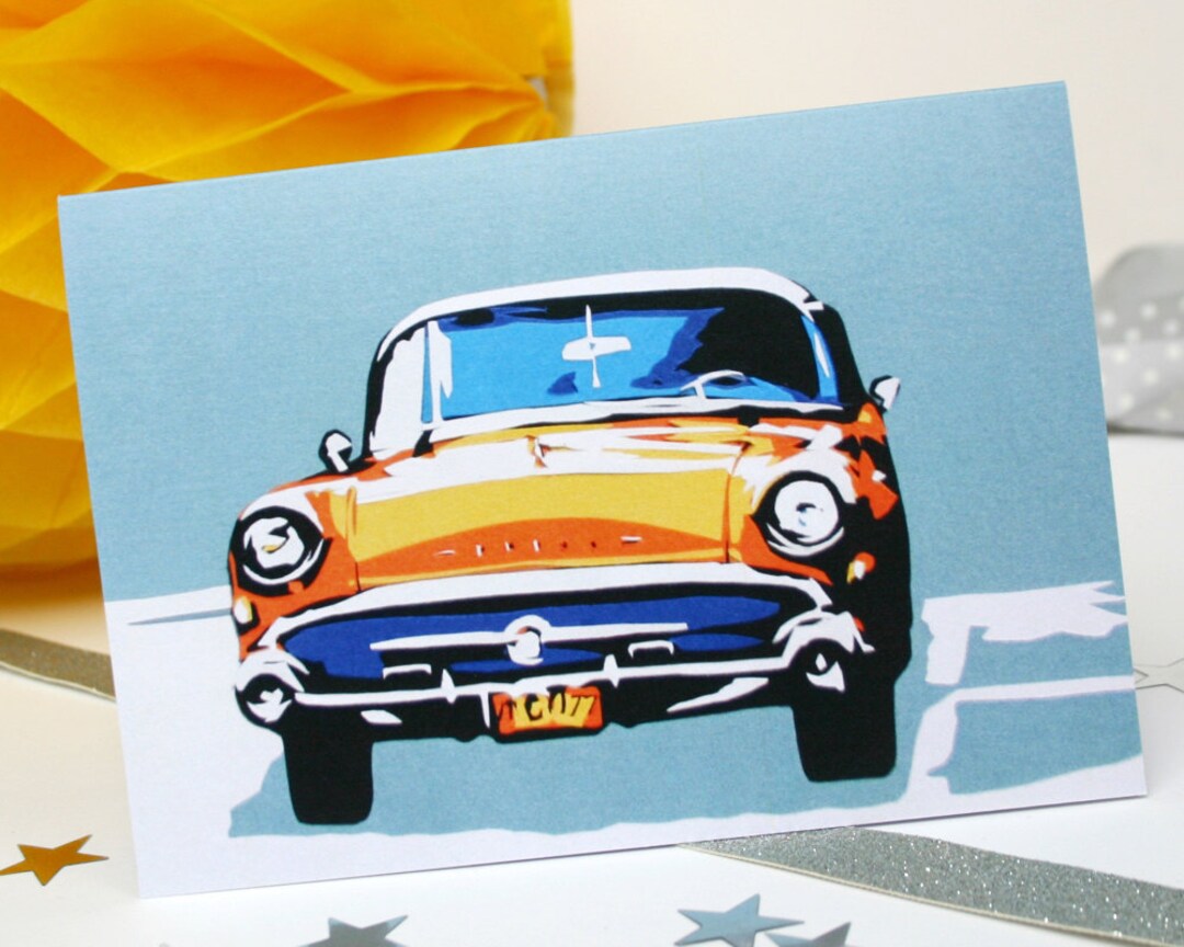 Buick Classic Car Card - 1950s Car Card - Etsy