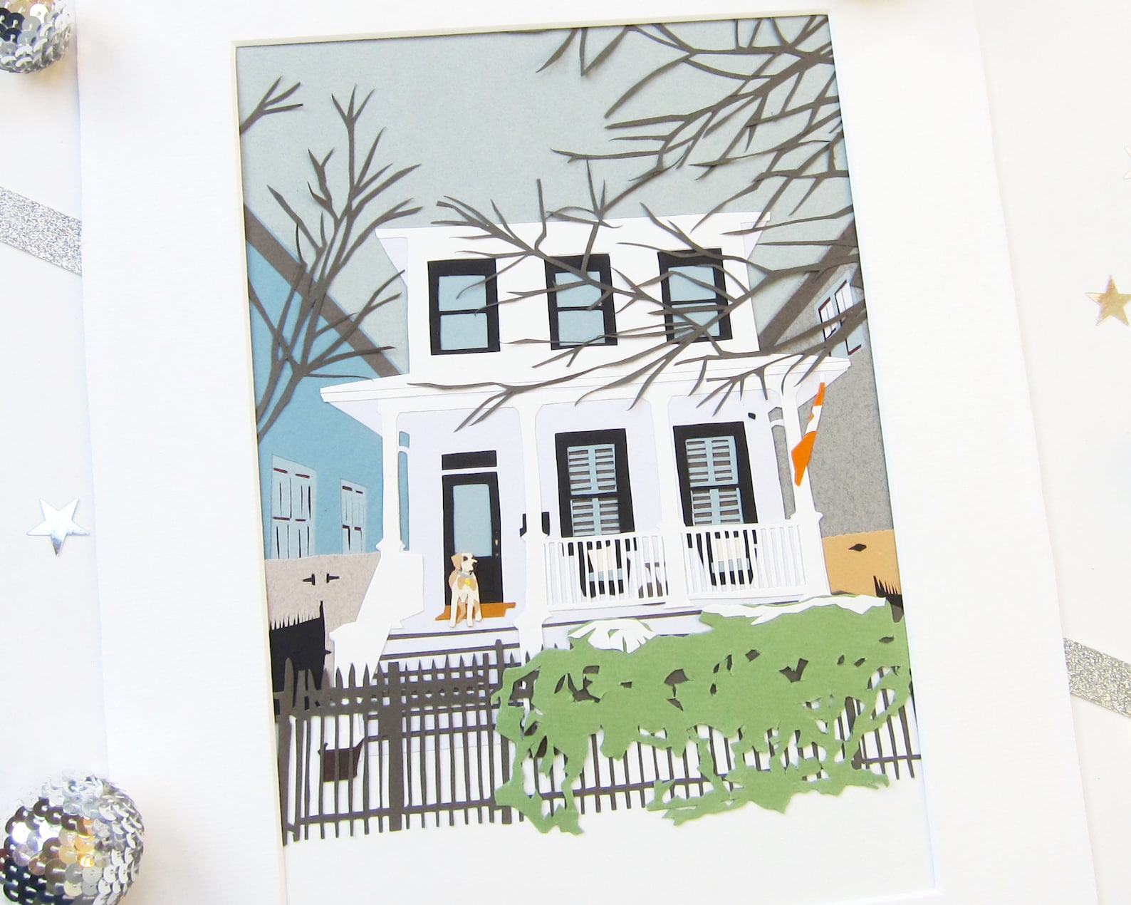 Custom House Papercut Portrait Personalised Home - Etsy
