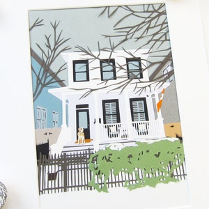 Custom House Papercut Portrait - Personalised Home Illustration - New ...