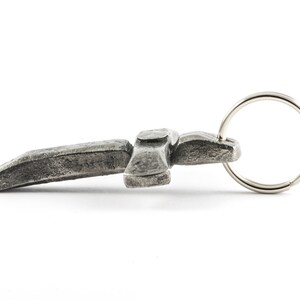 Christian Cross Keychain, Hand Forged Iron Keychain, Faith Gift - Etsy