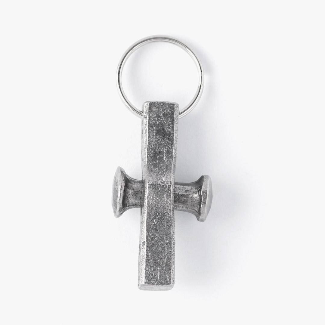 Iron Keychain Hand Forged, Blacksmith Made Keyring - Etsy