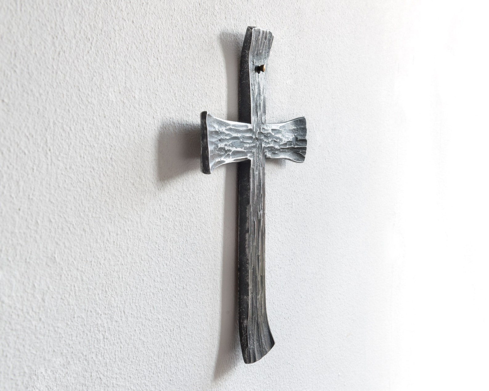 Iron Wall Cross, Christian Wall Cross, Hand Forged - Etsy