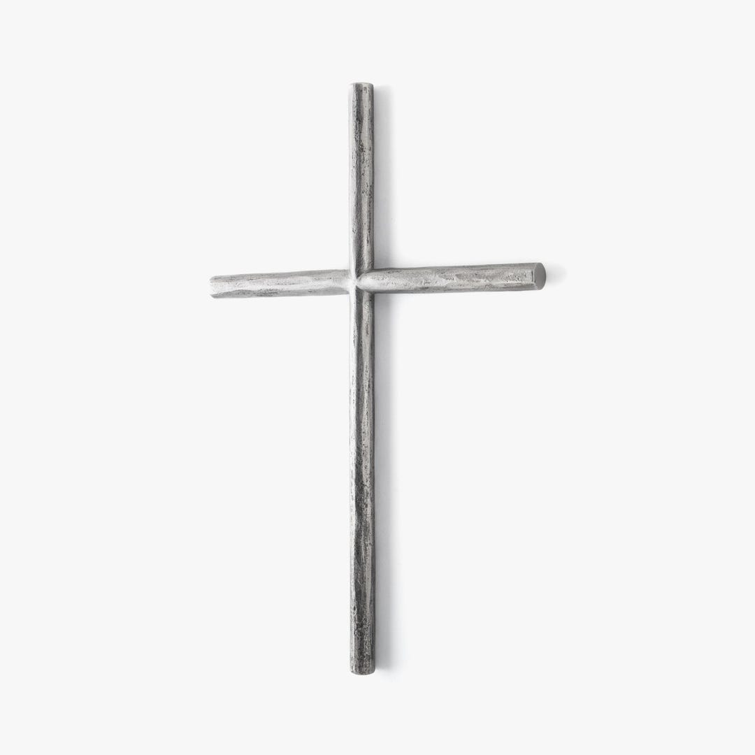 Simple Iron Wall Cross, Hand Forged, Christian Faith Room Decor - Etsy