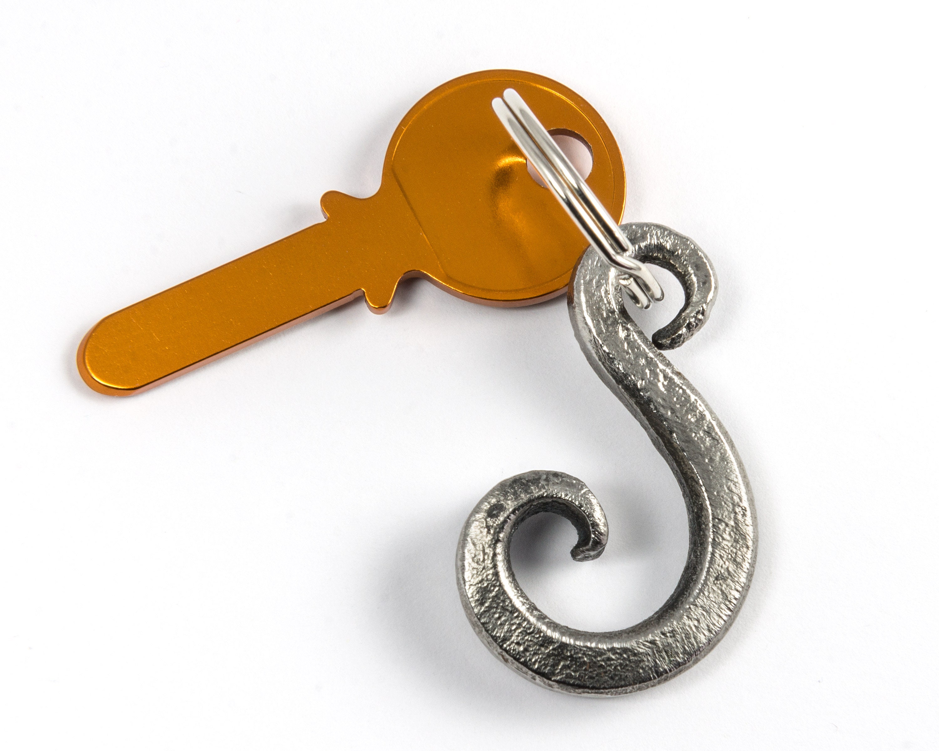 Forged Wrought Iron Keychain Hand Forged - Etsy