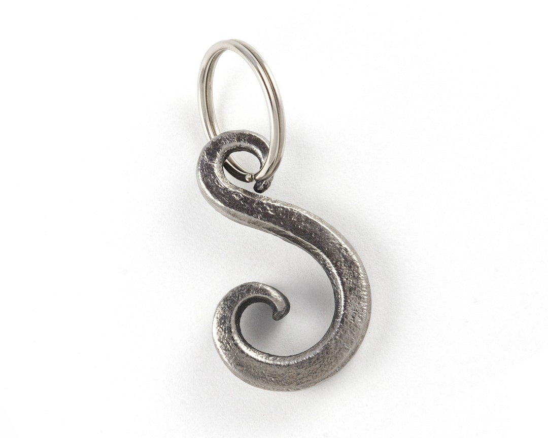 Forged Wrought Iron Keychain Hand Forged - Etsy