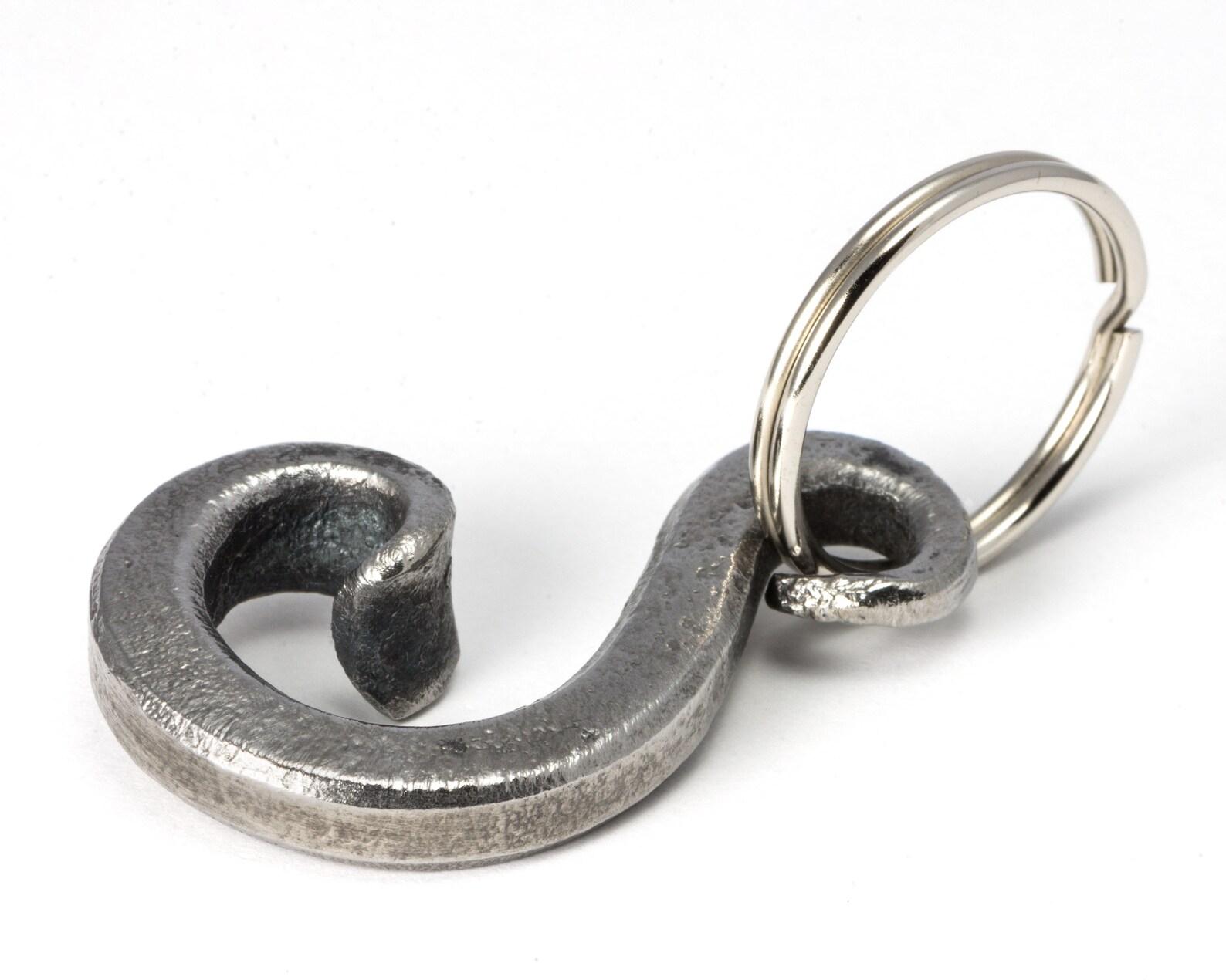 Forged Wrought Iron Keychain Hand Forged - Etsy