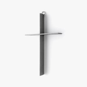 Modern Wall Cross, Christian Faith Home Decoration, Silver Colored ...