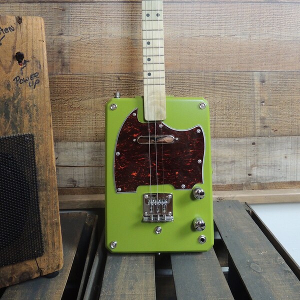 3 String Electric Cigar Box Guitar - Etsy