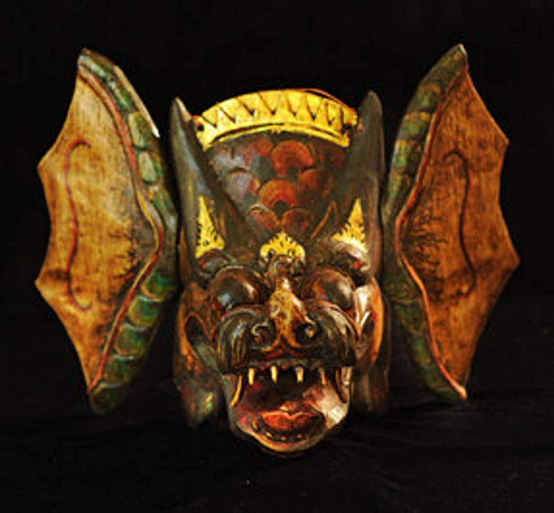 Small Red Naga Mask - Etsy