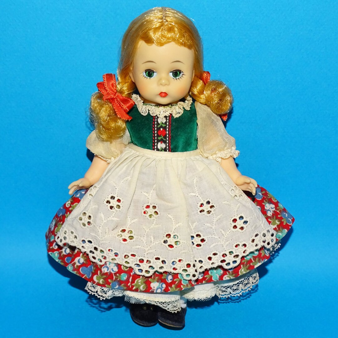 Vintage Madame Alexander TYROLEAN GIRL Doll 8” Strung BK International ...