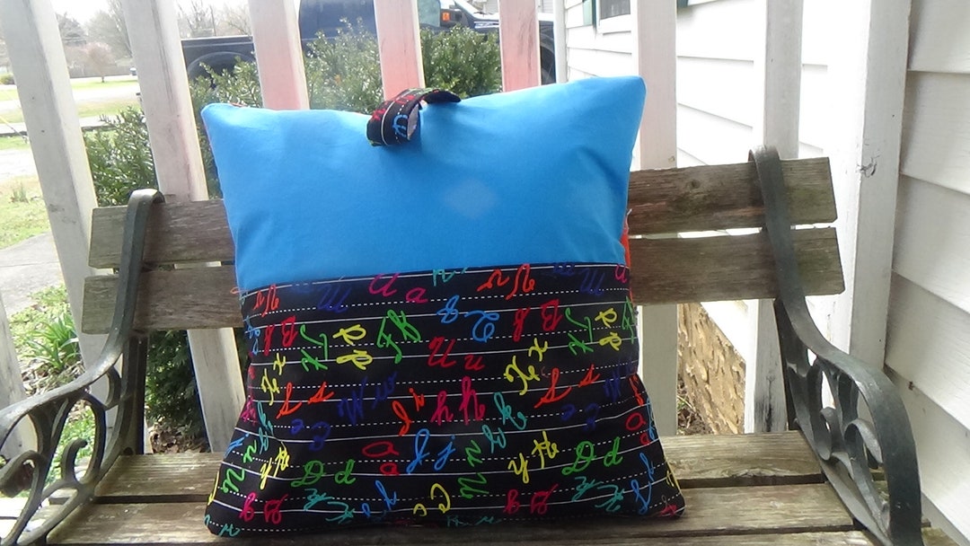 Awesome Colorful Alphabet Reading Pillow With Pocket - Etsy