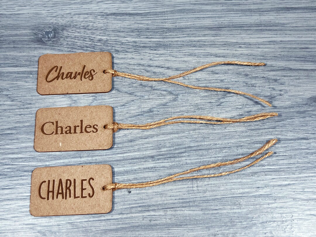 Personalized Kraft Hang Tags, Custom Retail Price Tags, Custom Name and ...