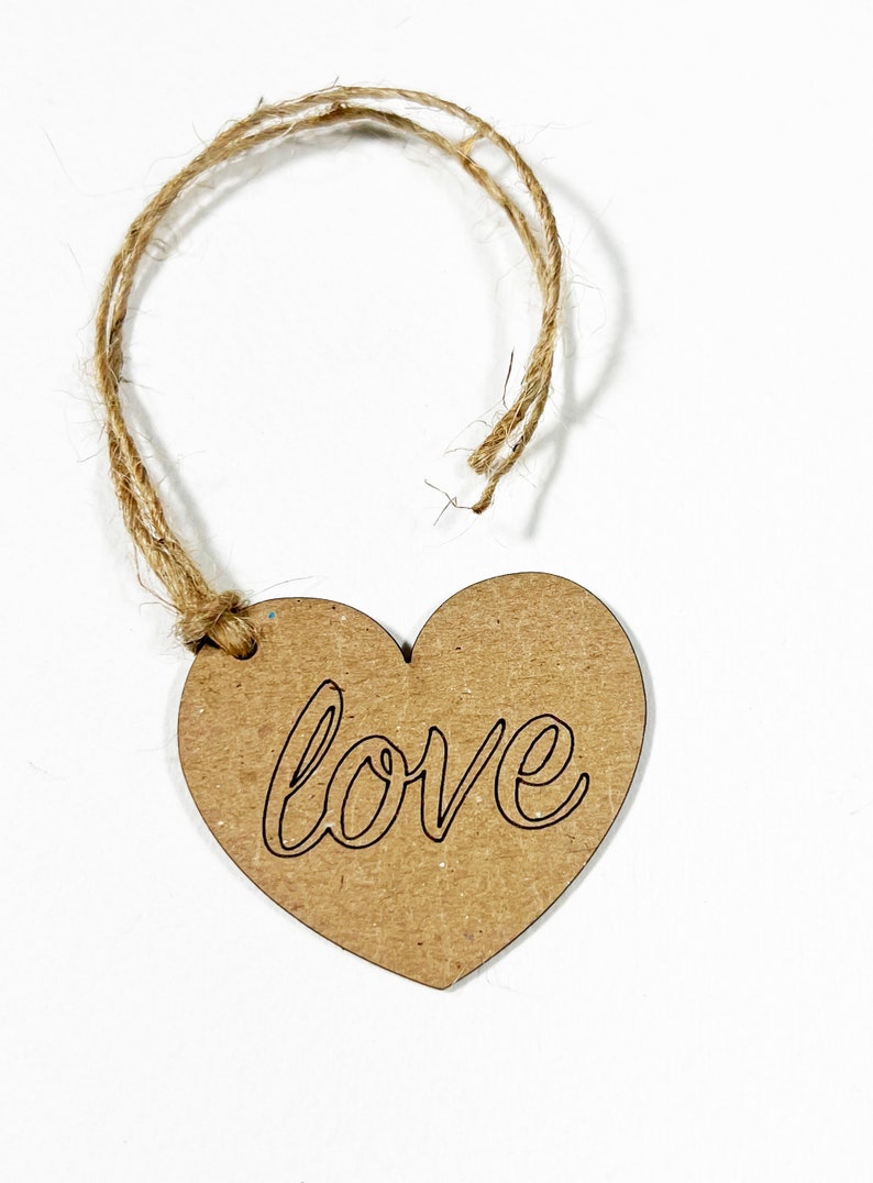 Kraft Heart Hang Tags Valentine Gift Tags Retail Price Tags - Etsy