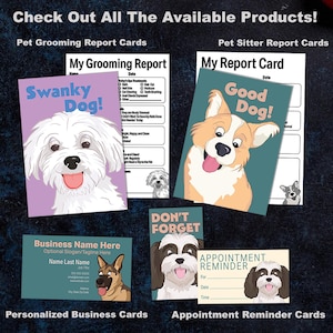 Dog Grooming Report Card: Dachshund Pet Spa Form (25 Cards) - Etsy