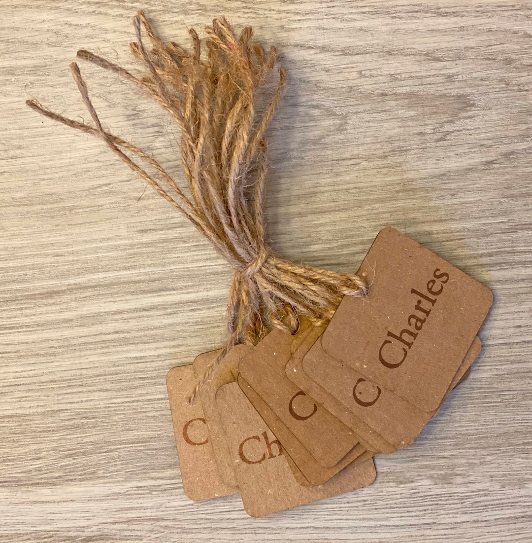 Personalized Kraft Hang Tags, Custom Retail Price Tags, Custom Name and ...