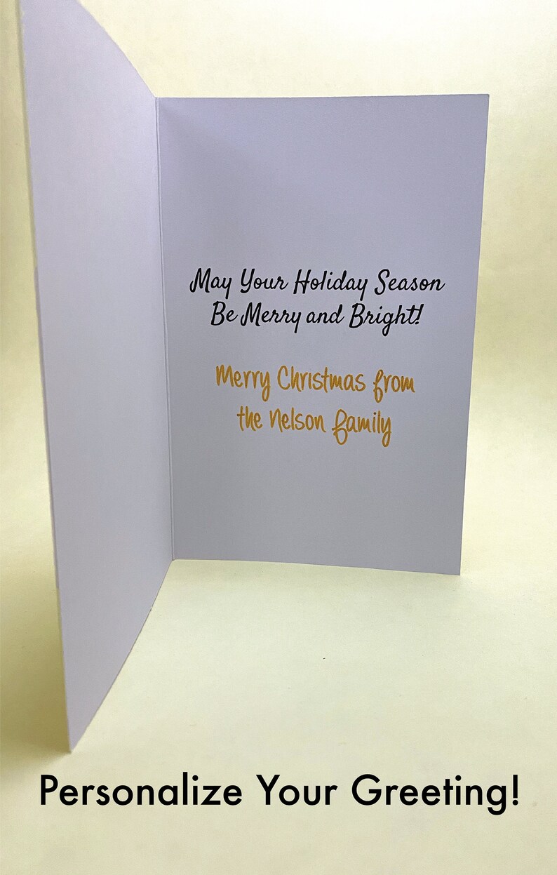 Reindeer Christmas Card: Personalized Holiday Greetings - Etsy