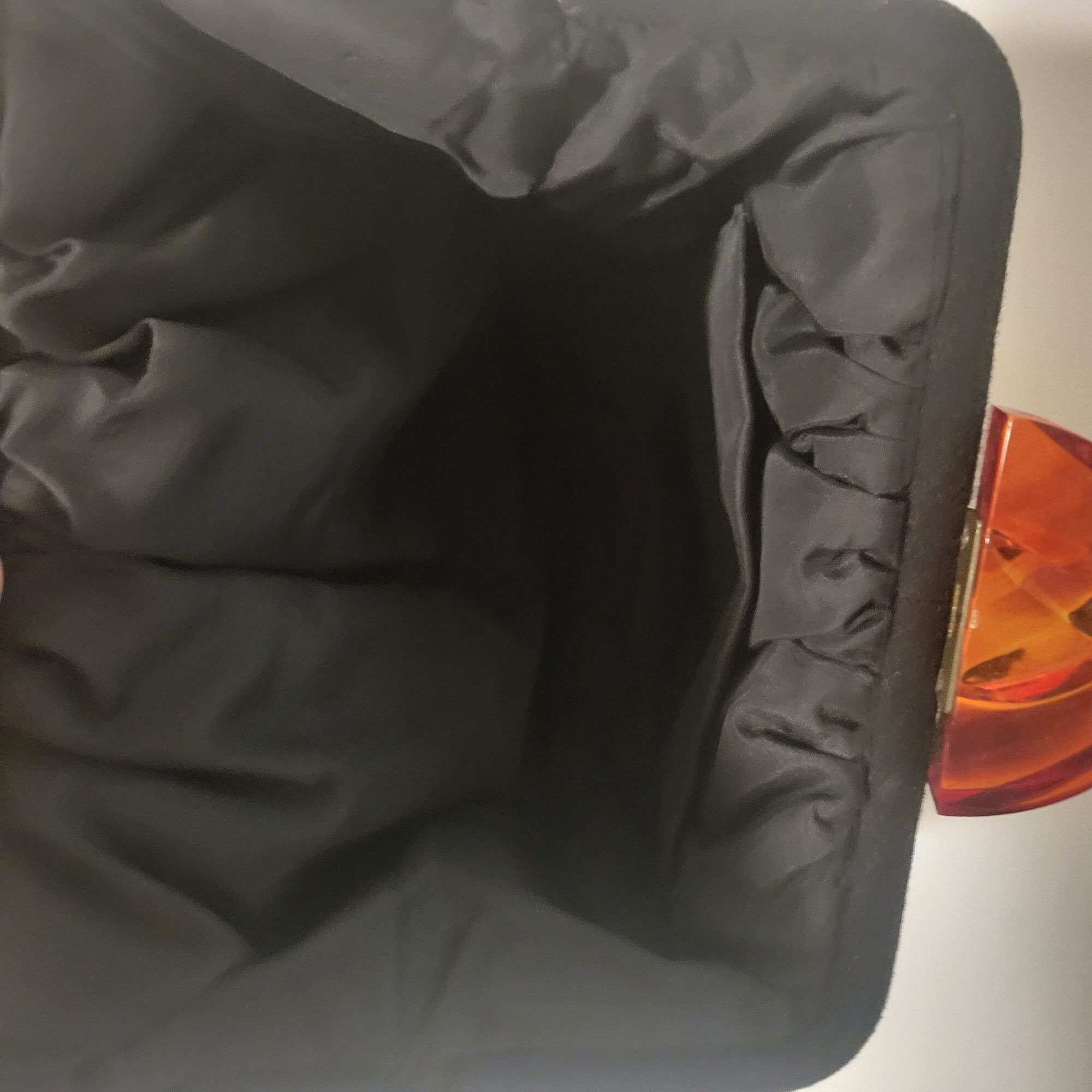 Vintage MCM Black Wool Lucite Tortoiseshell Clasp Handbag RARE - Etsy