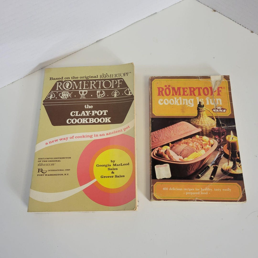 Römertopf Clay-pot Cookbooks Lot of 2 by Georgia Macleod Sales & Wendy ...