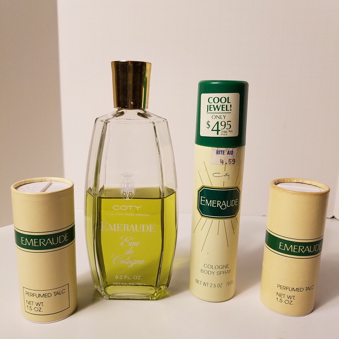 Vintage Emeraude Eau De Cologne & Perfumed Talc by Coty - Etsy