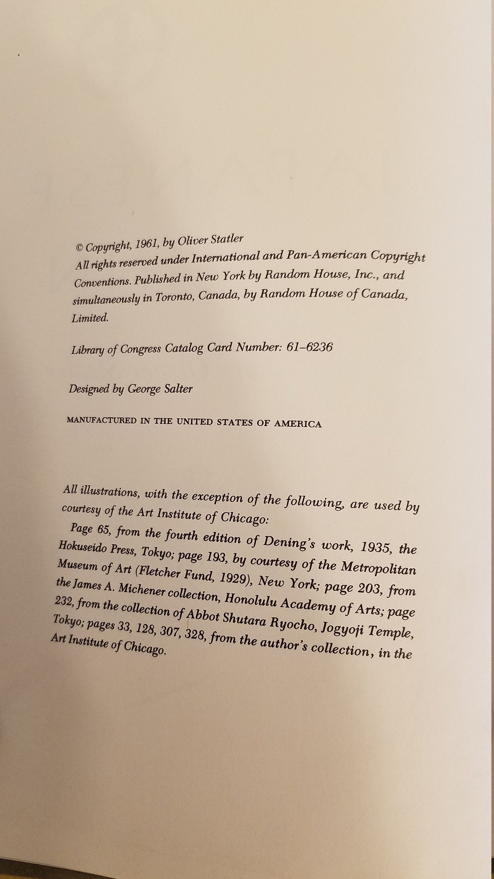 Japanese Inn Oliver Statler First Printing 1961 - Etsy UK