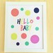 Hello Baby Printable Wall Art Polka Dot Nursery Decor Baby | Etsy