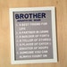 Definition of a Brother. Boys Nursery Art. Brother Wall Art. Brother ...