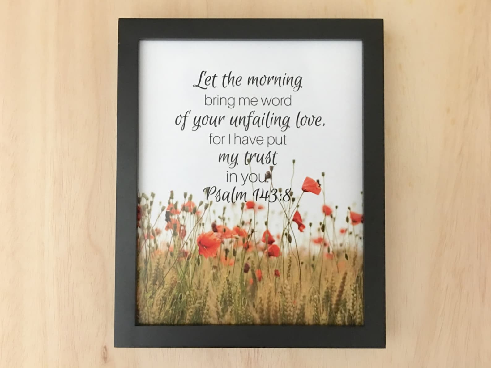 Christian Quote, Printable Bible Verse With Flowers, Scripture Wall Art ...