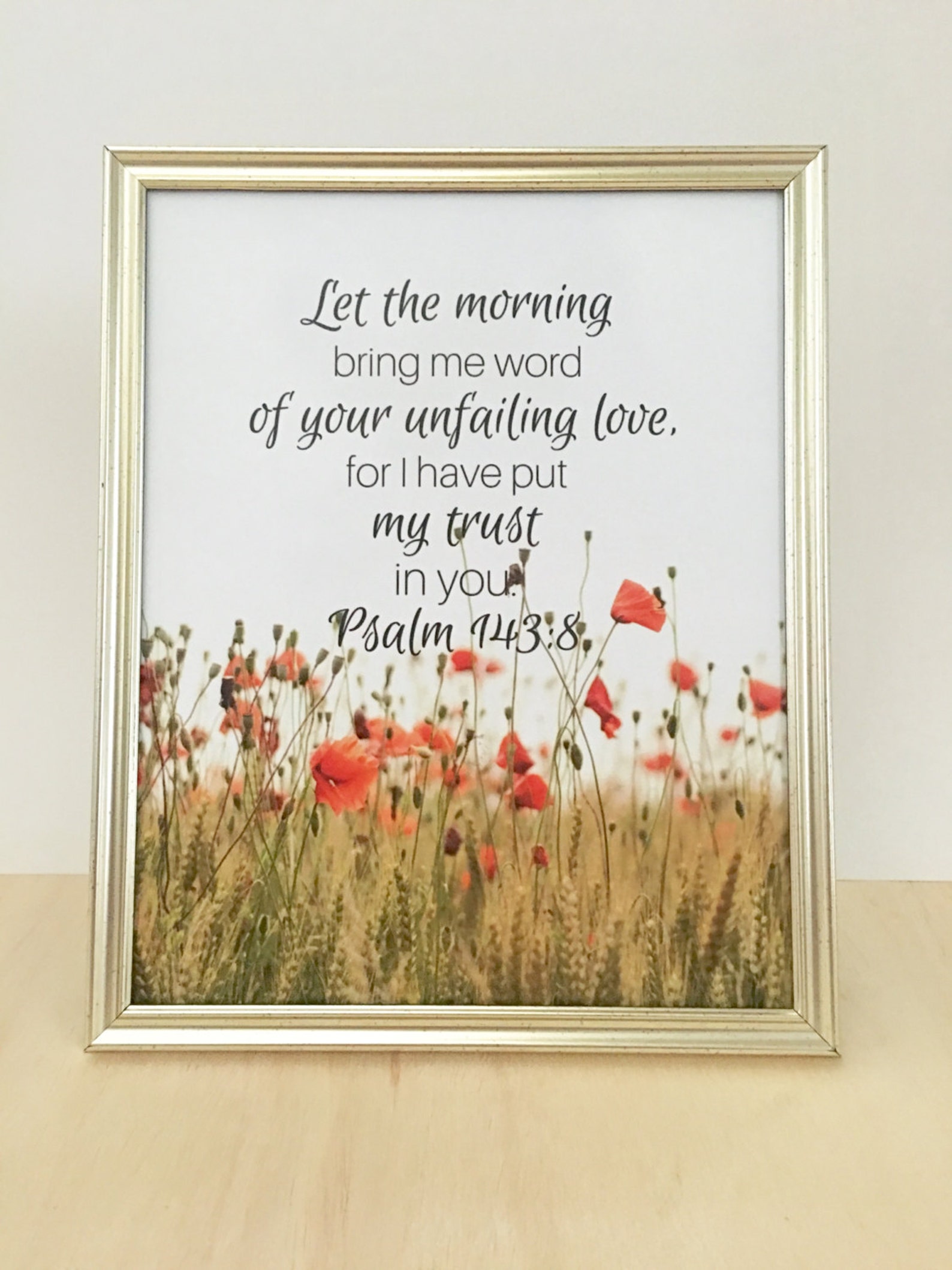 Christian Quote, Printable Bible Verse With Flowers, Scripture Wall Art ...