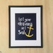 Let Your Dreams Set Sail. Nautical Nursery Wall Art. Nautical Nursery ...