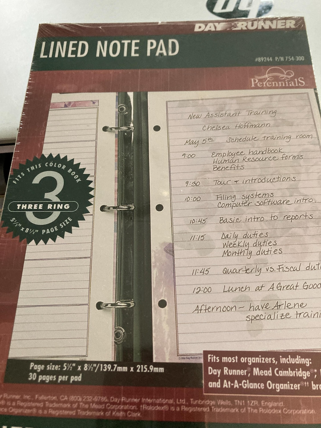 Day Runner Organizer Pages - Etsy