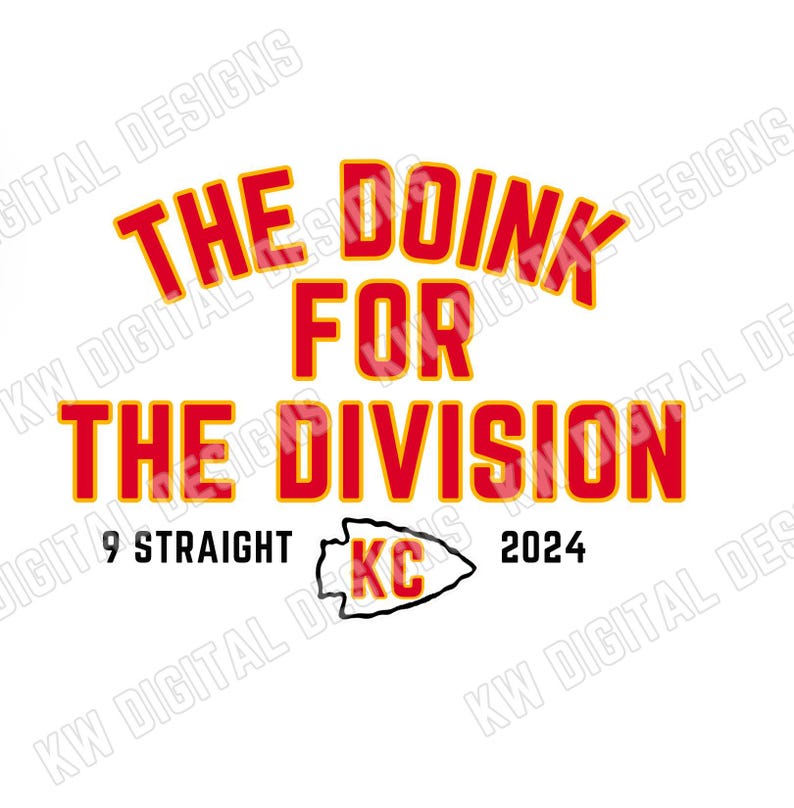 Kansas City Football Doink PNG Files- KC Division Champs 2024- Design ...