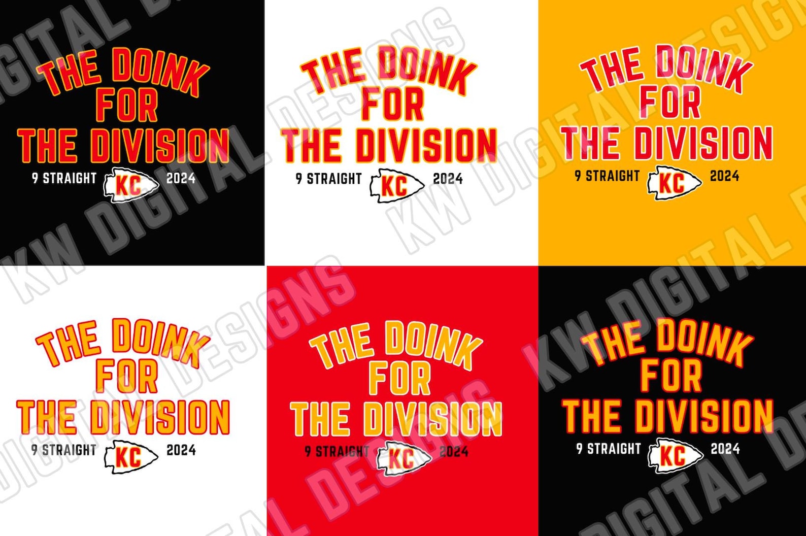 Kansas City Football Doink PNG Files- KC Division Champs 2024- Design ...