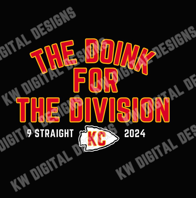 Kansas City Football Doink PNG Files- KC Division Champs 2024- Design ...