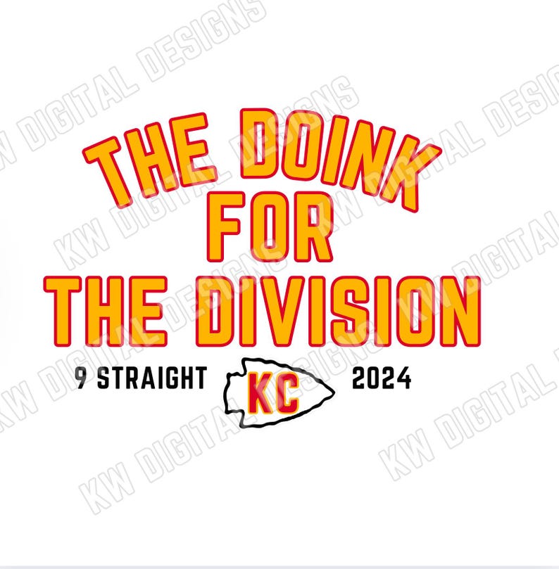 Kansas City Football Doink PNG Files- KC Division Champs 2024- Design ...