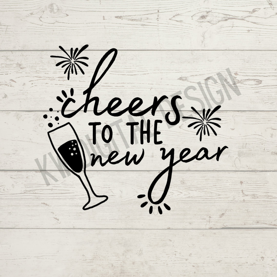 New Year's Eve SVG, Cheers to a New Year - Etsy