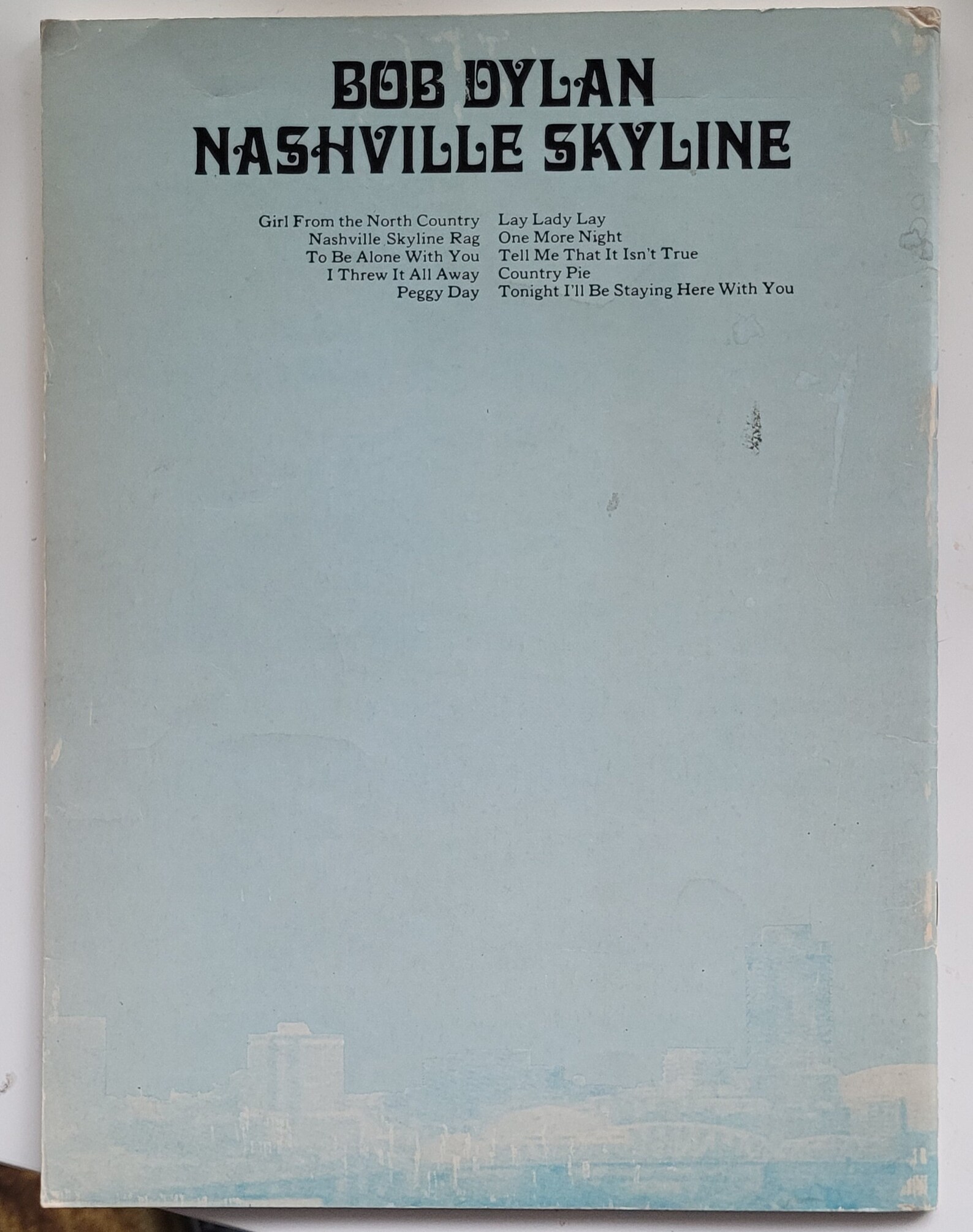 UK, 'dylan Style Guitar Edition', Nashville Skyline, 40 Pages - Etsy