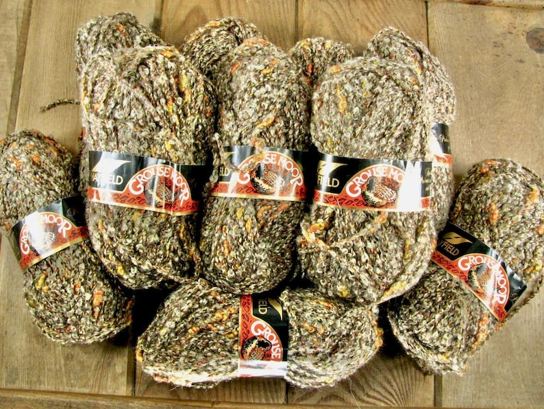 Hayfield Grouse Moor Yarn Brown Bulky Chunky Acrylic Tweed Made in ...