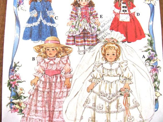 Simplicity Crafts Pattern 8766 Doll Clothes for 16 & 18 | Etsy