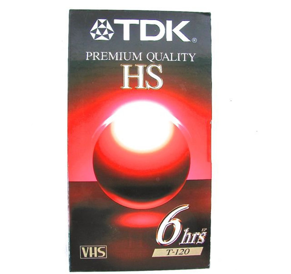 TDK HS 6-Hour T-120 Premium Quality Blank VHS Cassette Tape | Etsy
