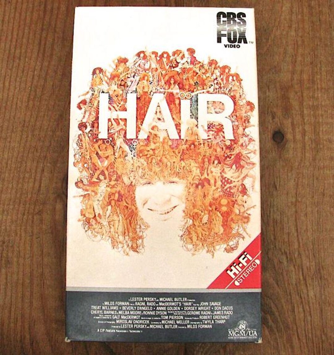 Hair VHS Movie 70's Hippie Musical Film Treat Williams Beverly D'angelo ...