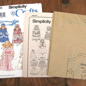 Simplicity Crafts Pattern 8766 Doll Clothes for 16 & 18 | Etsy