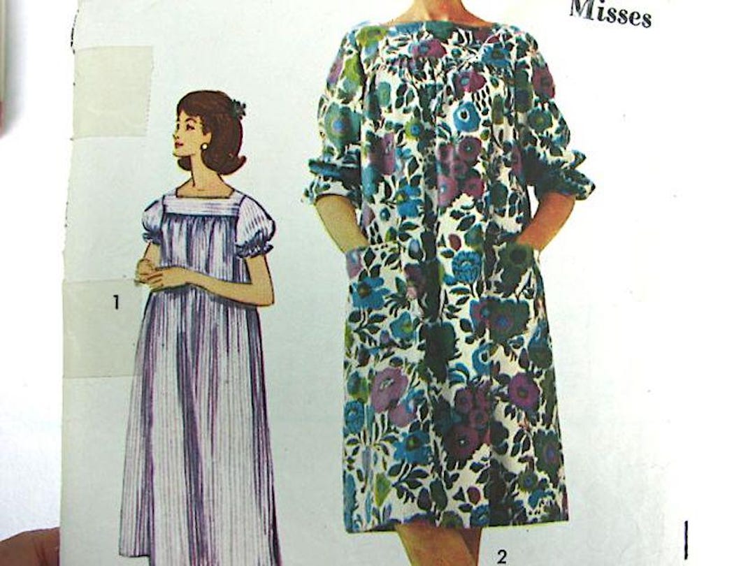 Muu Muu Housecoat Sewing Pattern Vintage Advance 3059 Womens Size ...