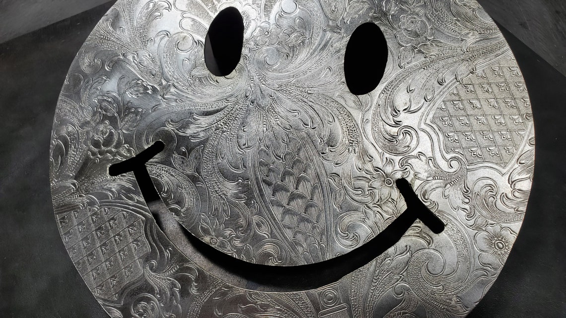 Happy / Smiley Face Silver-plated 1850e SAVE 10% SEE BELOW - Etsy