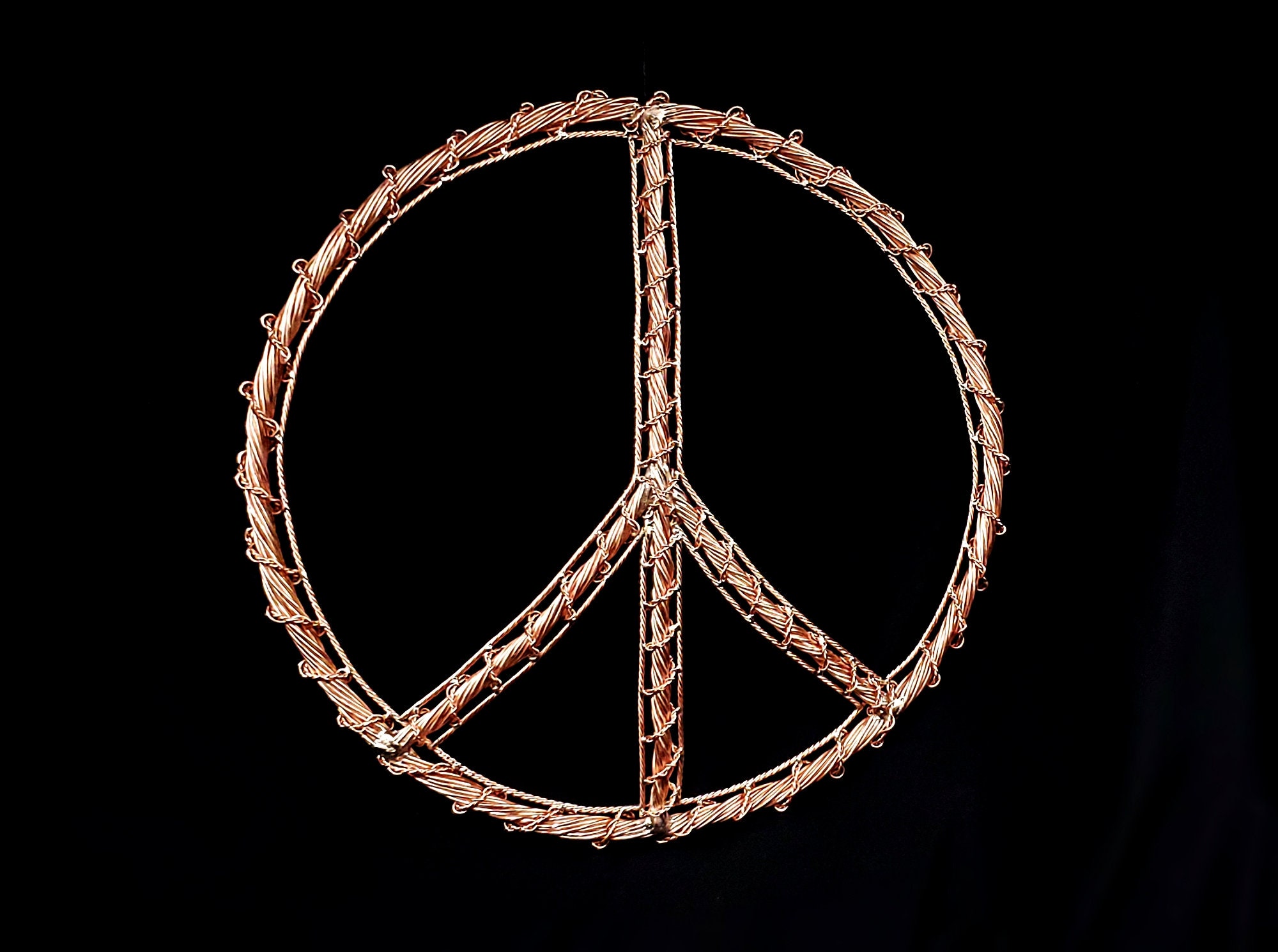 Copper Peace Sign Wall Art 1851 SAVE 10% SEE BELOW | Etsy