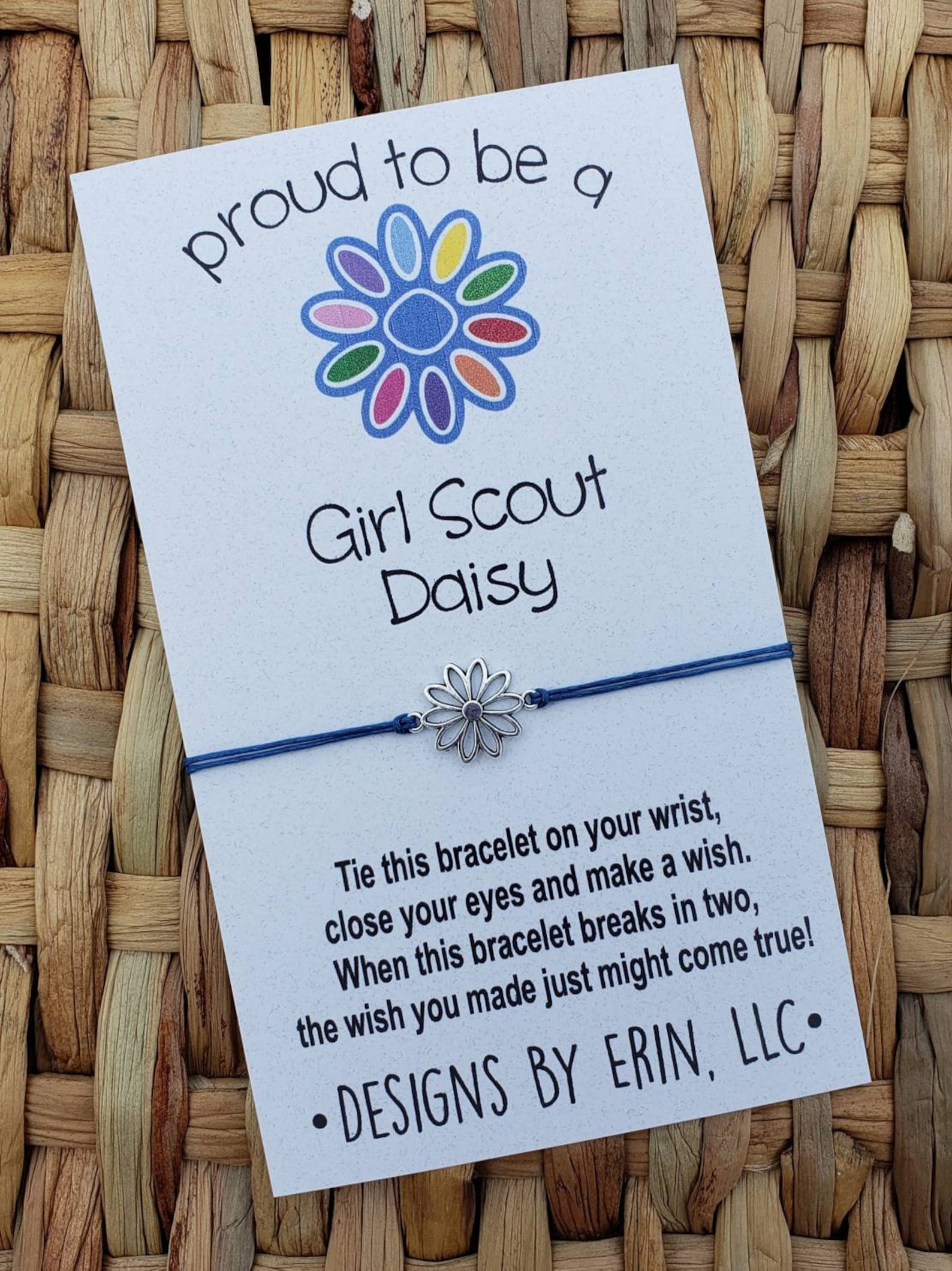 Girl Scout Daisy or Leader Wish Bracelet | Etsy