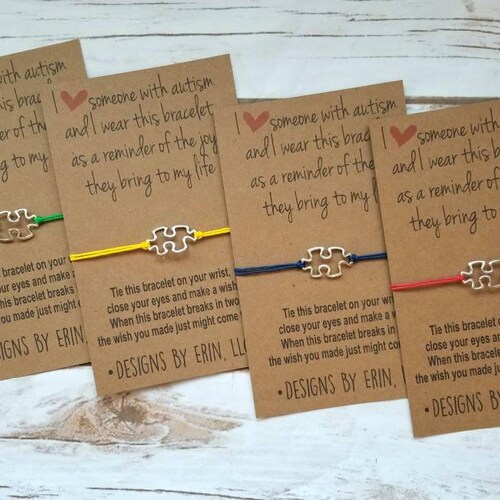 Autism Awareness Friendship Bracelet Wish Bracelet Just for - Etsy UK